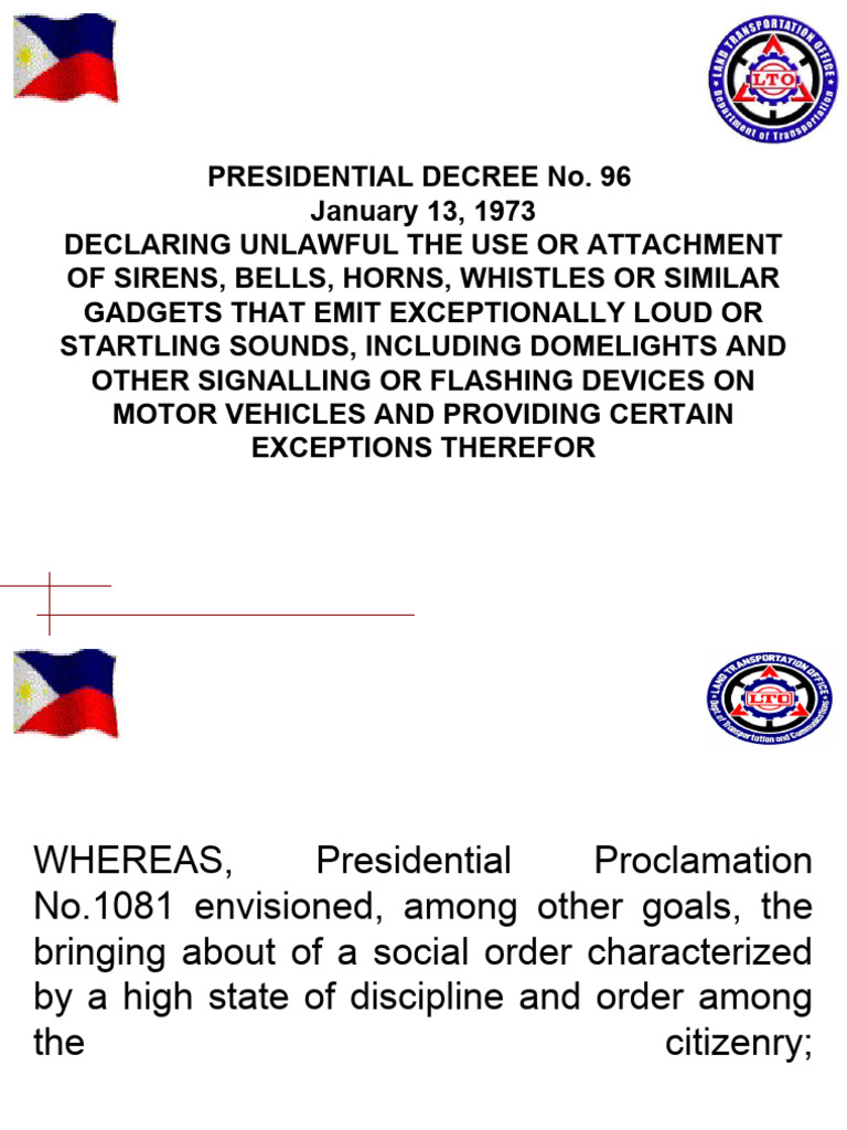 6 PD 96 and Related Guidelines2 | PDF | Traffic Light | Vehicles