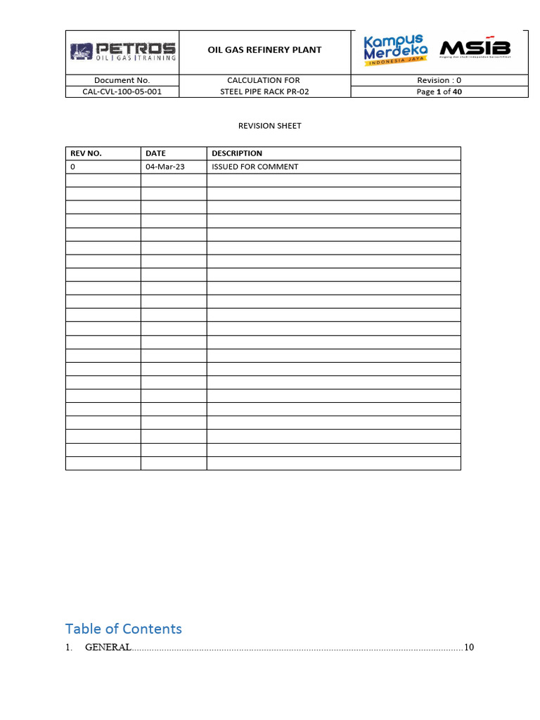 Calculation Report G4-07-IFC-ELIZABETH SINAGA | Download Free PDF ...