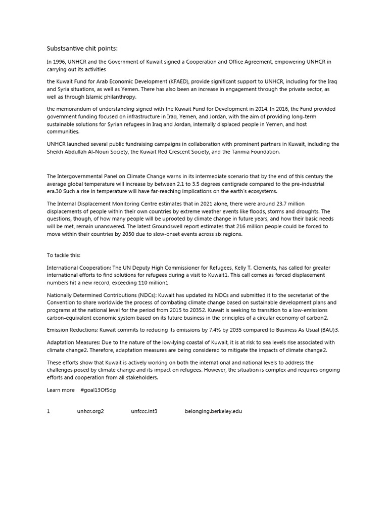 Substsantive Chit Pointsposition Paper Ramanujan MUN | Download Free ...