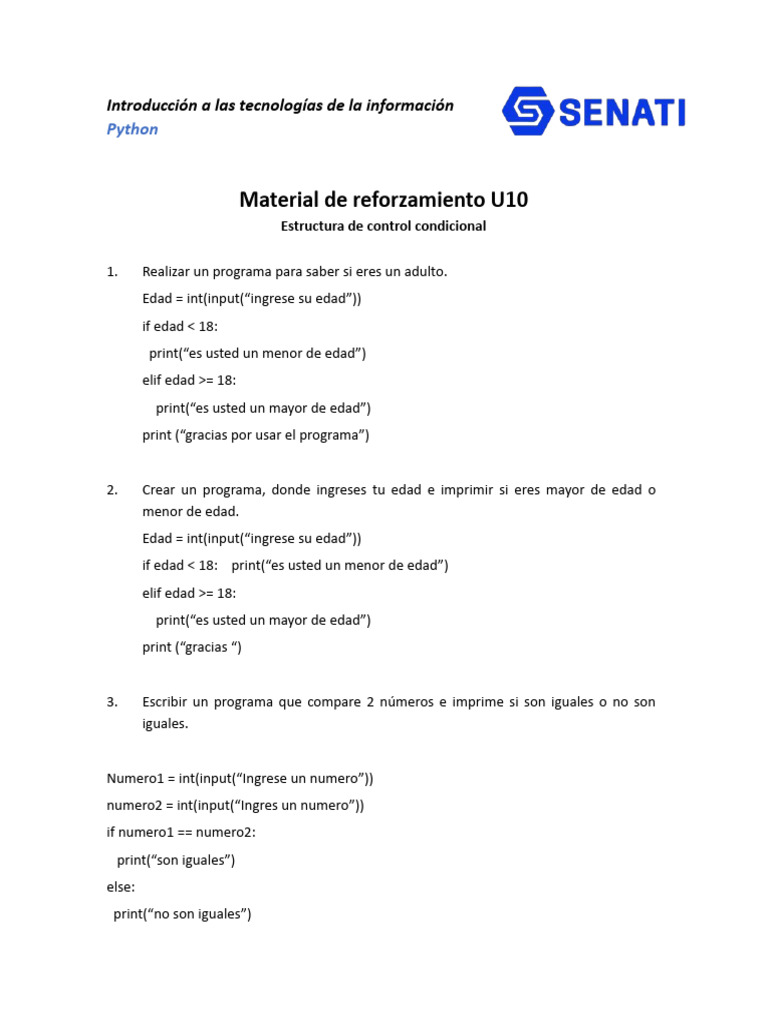Material de Reforzamiento U10 | PDF Material de Reforzamiento U10 | PDF