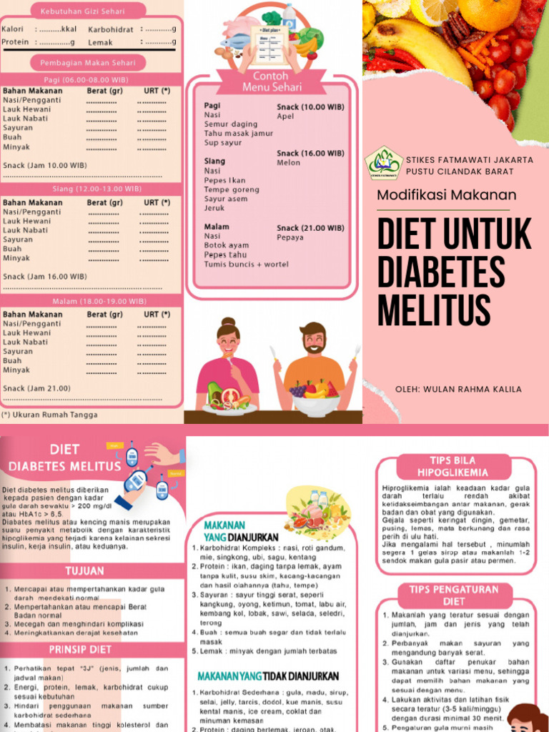 Leaflet Diet DM | PDF