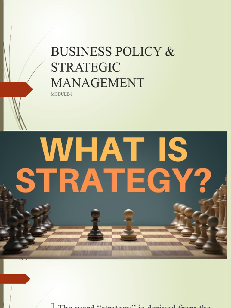 Evolution of Strategic Management | PDF | Strategic Management ...