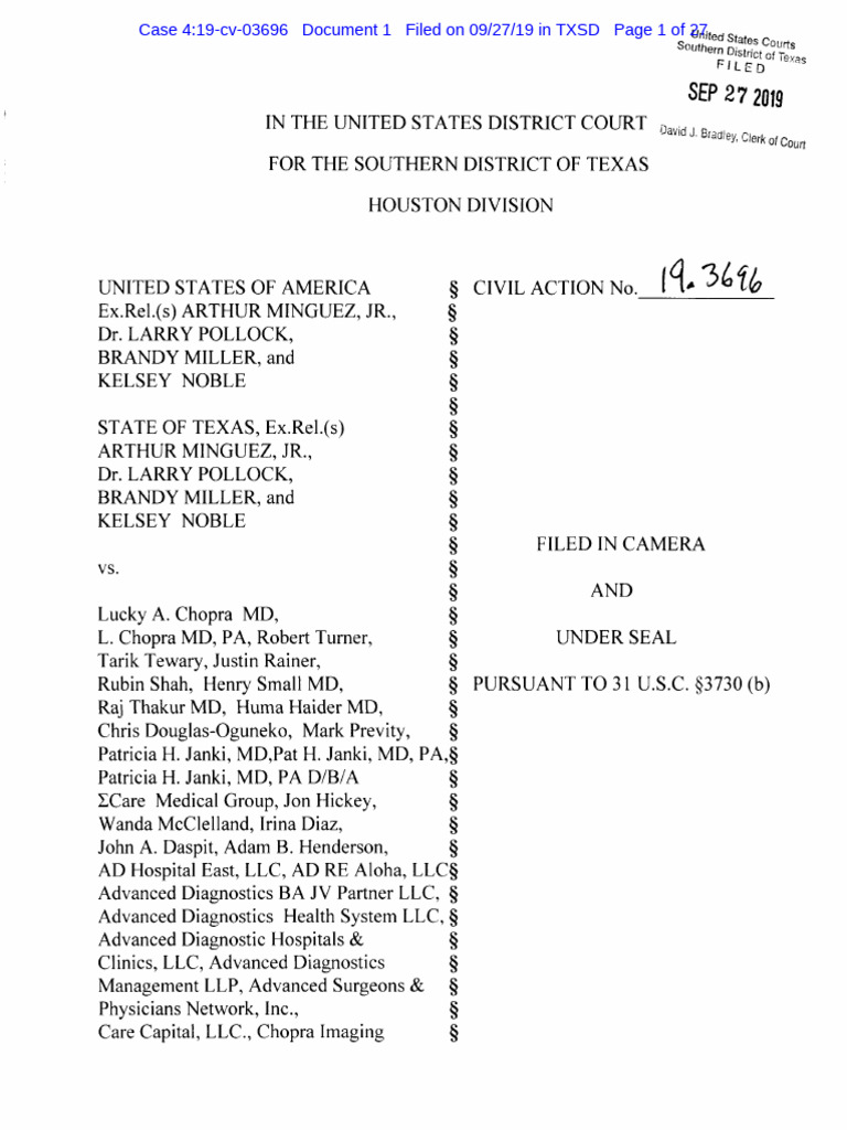 Advanced Diagnostics Hospitals Lawsuit Fraud, Lucky Chopra | PDF Advanced Diagnostics Hospitals Lawsuit Fraud, Lucky Chopra | PDF