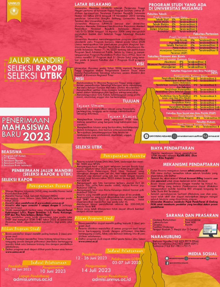 Brosur Jalur Mandiri 2023 35972 | PDF