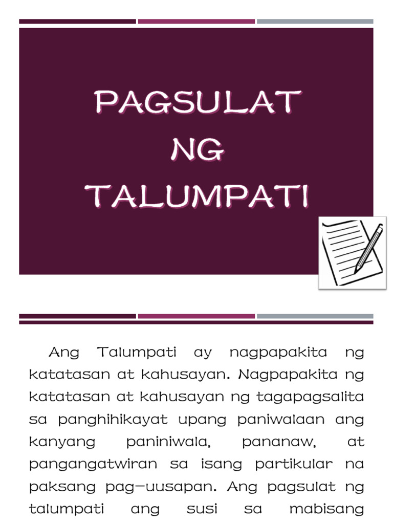 Pagsulat NG Talumpati 2 | PDF