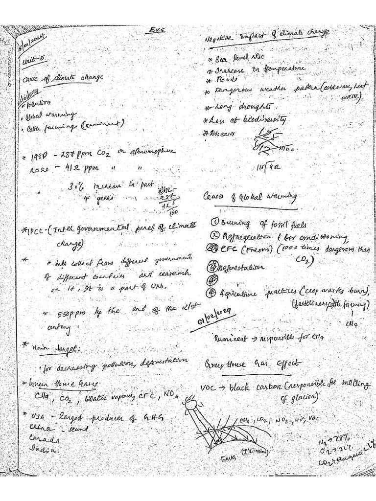 EVS Notes 4th Sem | PDF