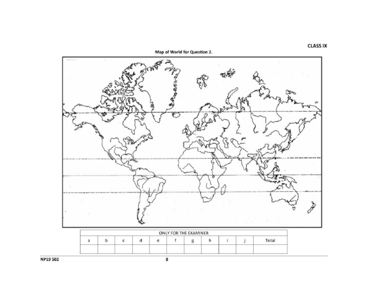 Class Ix Blank Map Pdf 2887