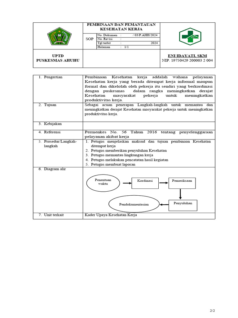 Sop Ukk | PDF | Bisnis
