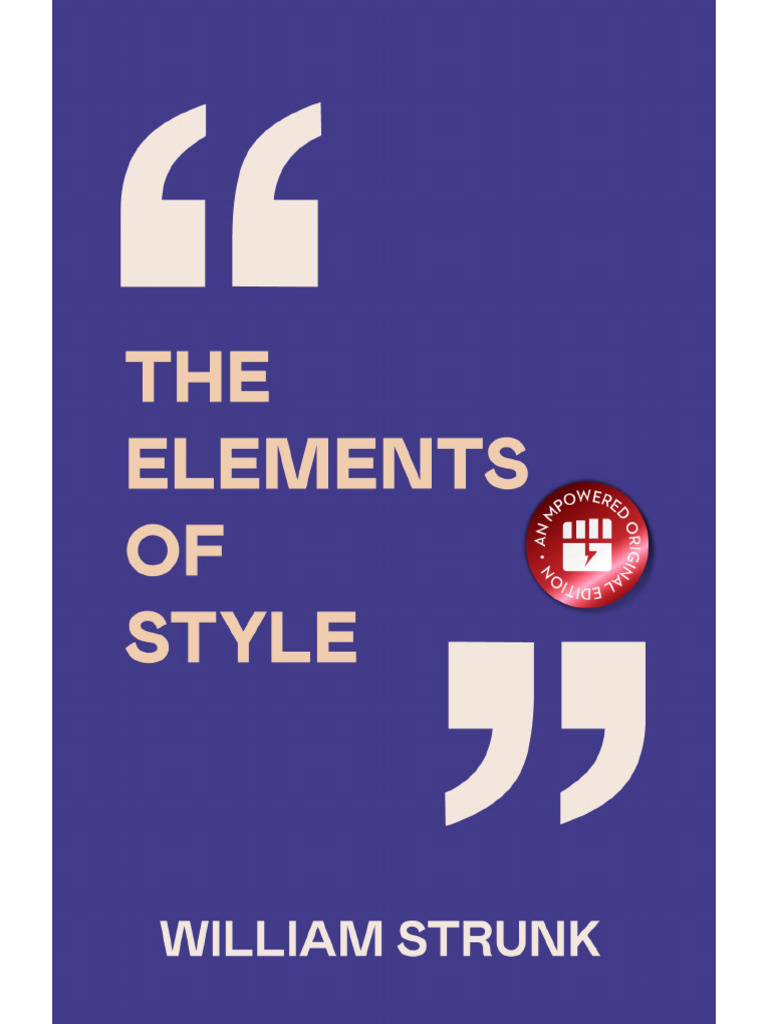 Elements of Style eBook Edition | PDF | Comma | Grammar