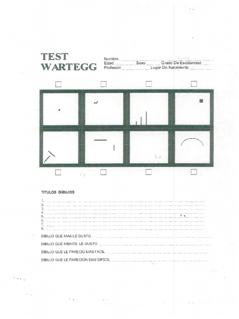 Prueba Wartegg | PDF