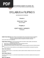 Halimbawa NG Learning Objectives Filipino | PDF