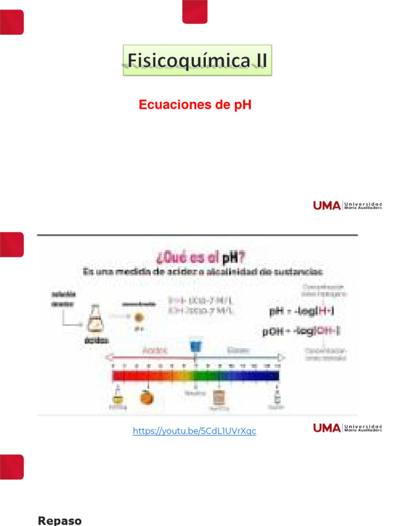 SESION3 - Ecuaciones de PH | PDF | Ph | Ácido