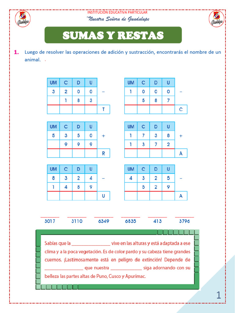 Fichas 2° Grado de Primaria | PDF | Aves | Mamíferos