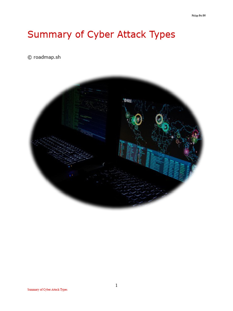 Cyber Attack Types Overview | PDF | Denial Of Service Attack | Security