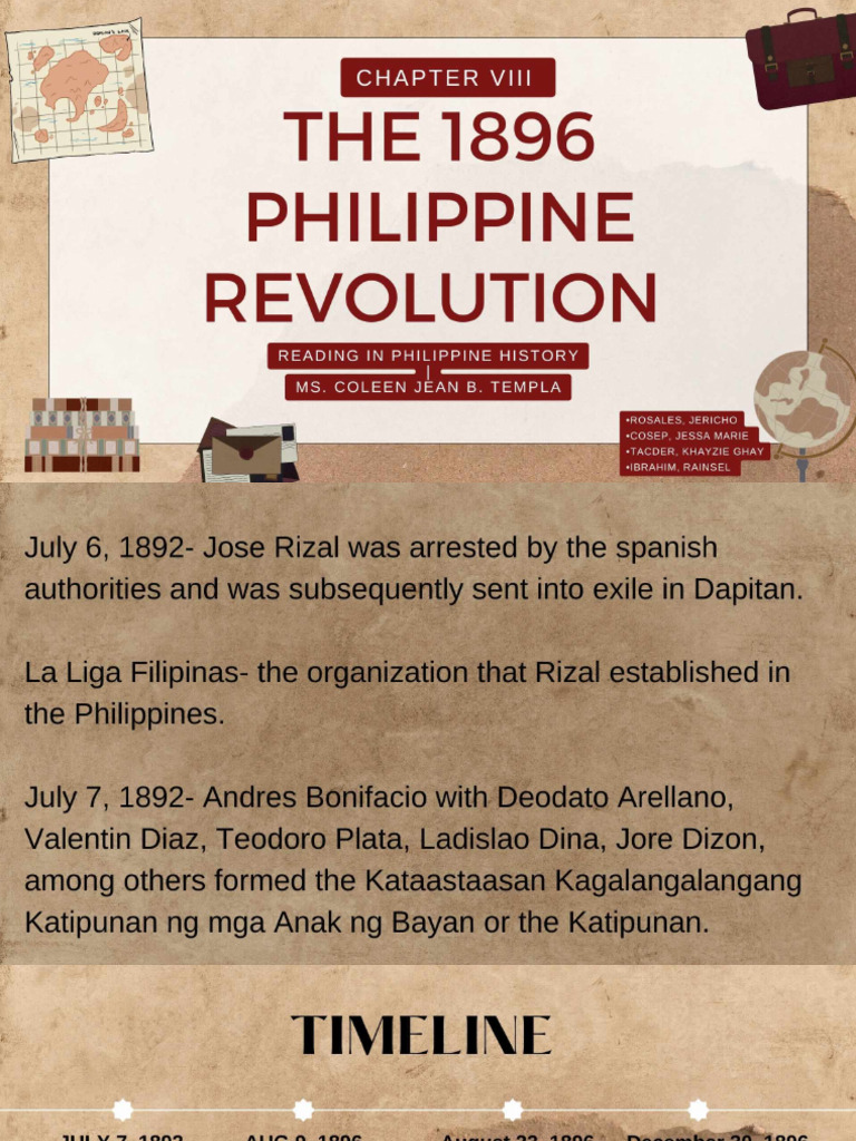 g7 The 1896 Philippine Revolution | PDF