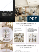 Fbs Ncii - Table Appointments | PDF | Tableware | Foods