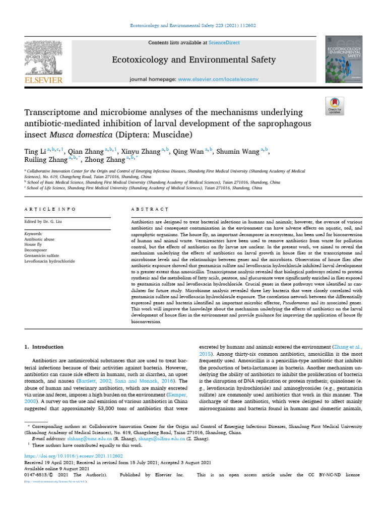 1 s2.0 S0147651321007144 Main | PDF | Health Sciences | Biology