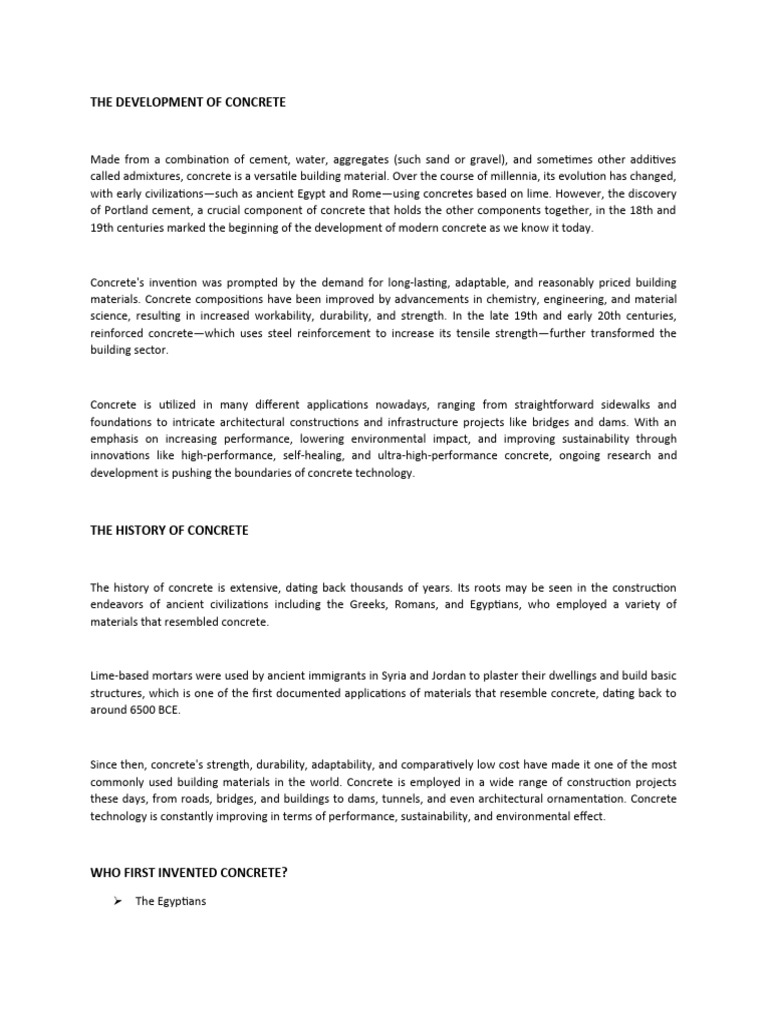 CONCRETE | PDF | Concrete | Cement