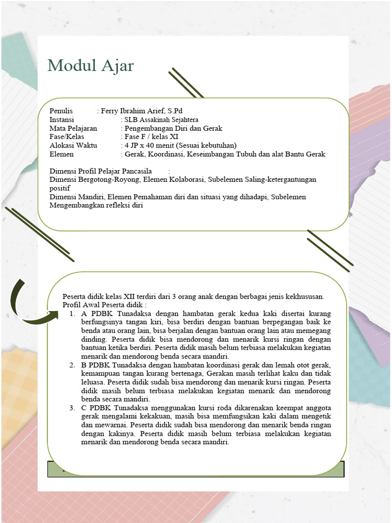 Draf 2 MA - Ferry Ibrahim Arief - Progsus D - Gerak - XI | PDF