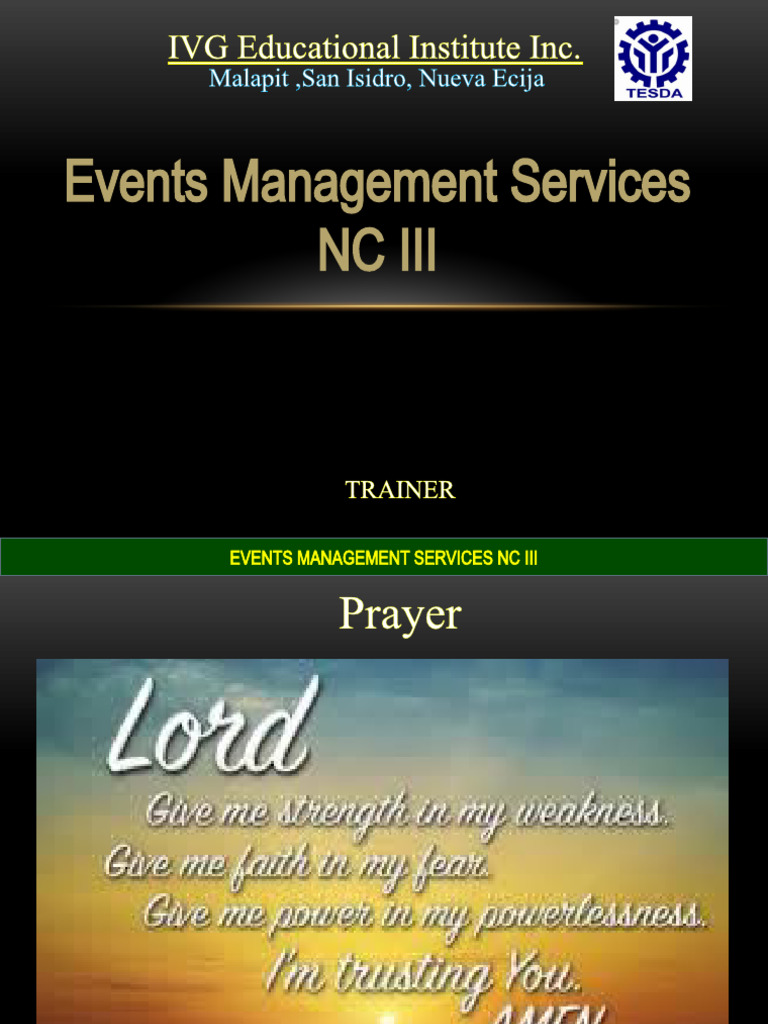 Module 1 Events | PDF