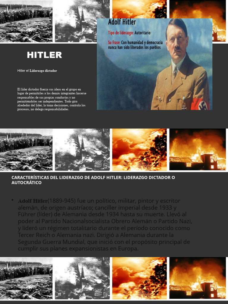 Liderazgo dictatorial de Adolf Hitler | PDF | Adolf Hitler | Alemania nazi
