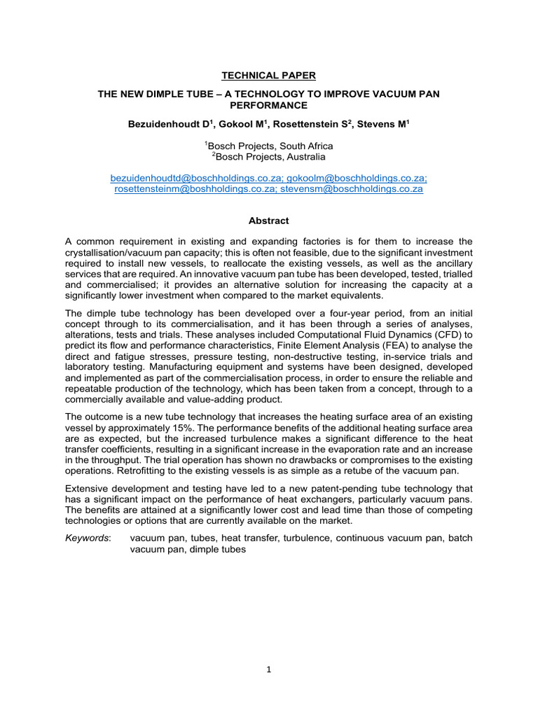 Dimple Tube Technology | Download Free PDF | Vacuum Tube | Boiling