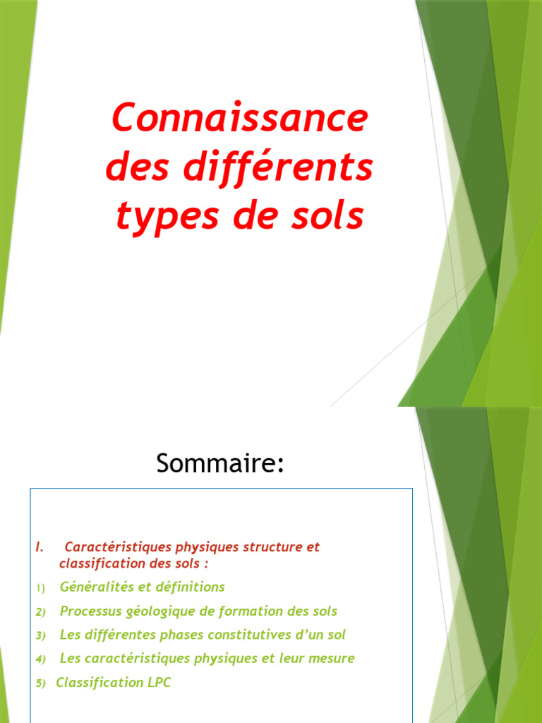 Connaissance des différents types de sols | PDF | Sol (pédologie ...