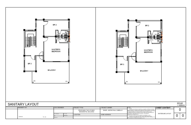 SANITARY LAYOUT | PDF