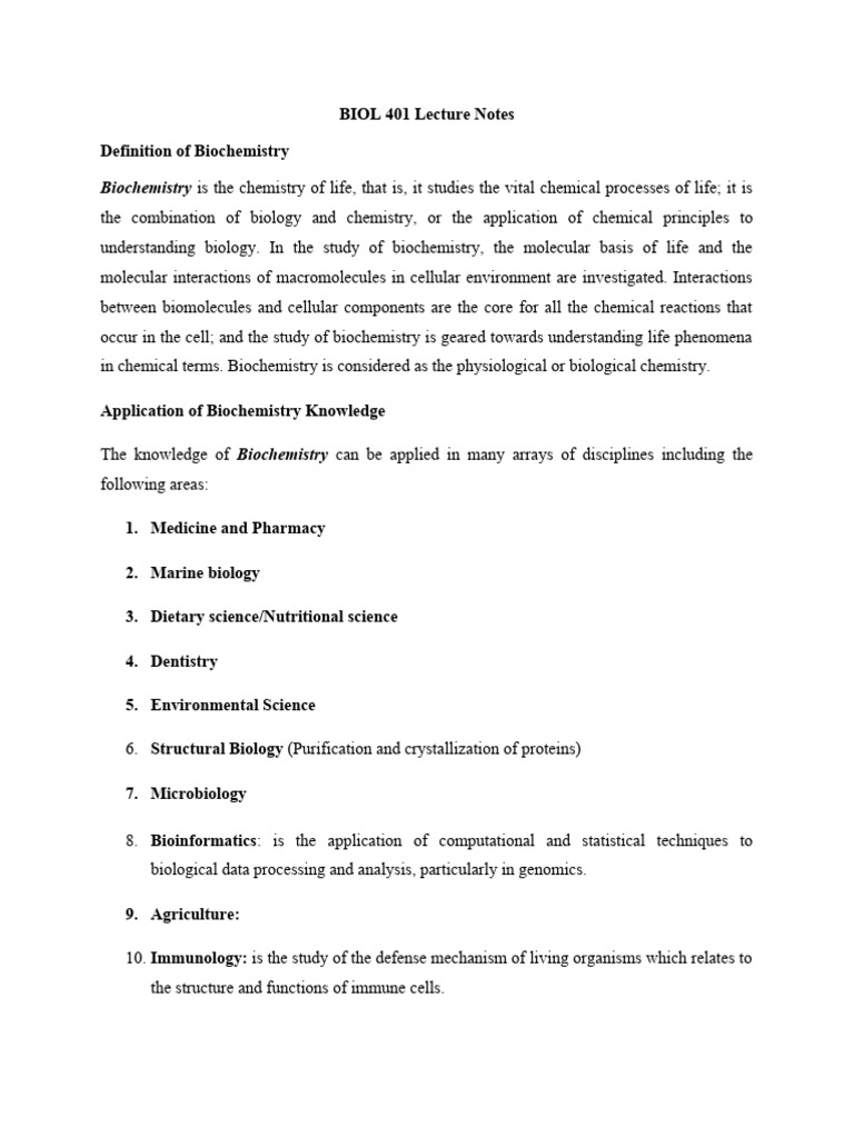 BIOL 401 - Lecture Notes-202 My | PDF | Cell Membrane | Ribosome