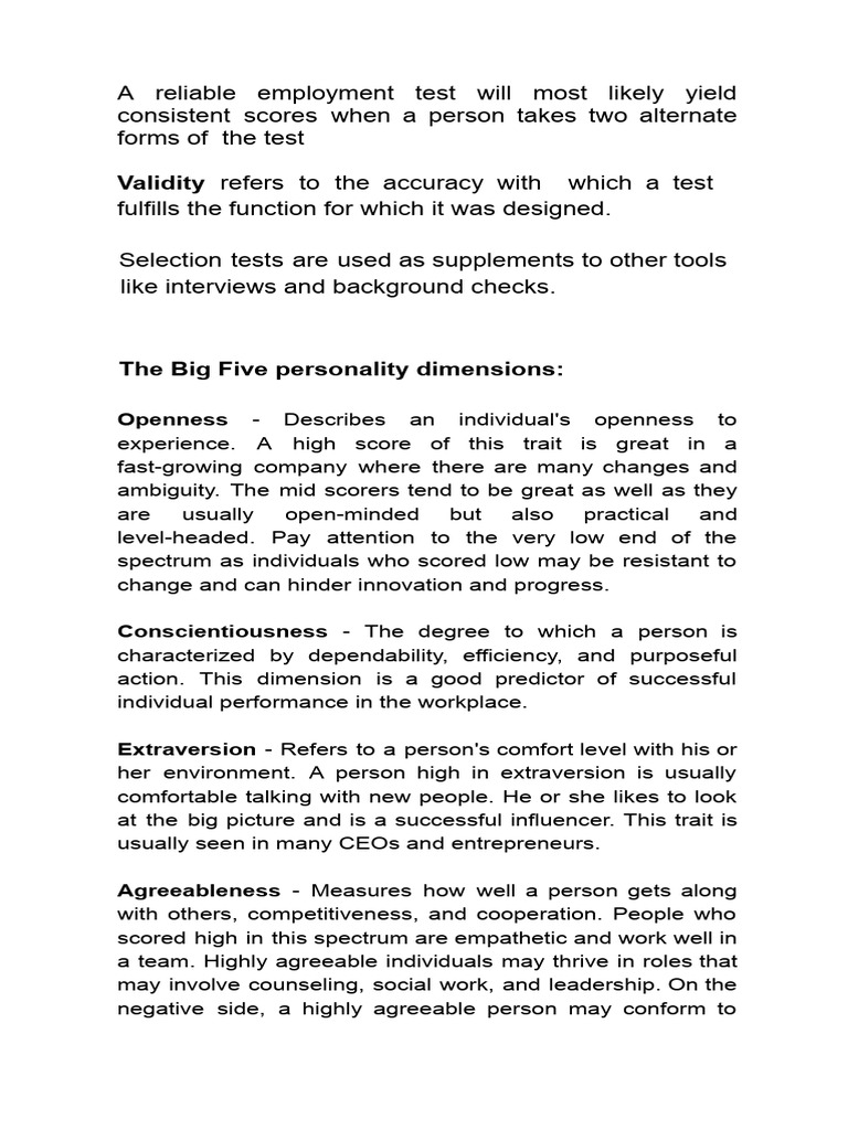 Reviewer_Employee Testing and Selection REVISED | PDF | Educational ...