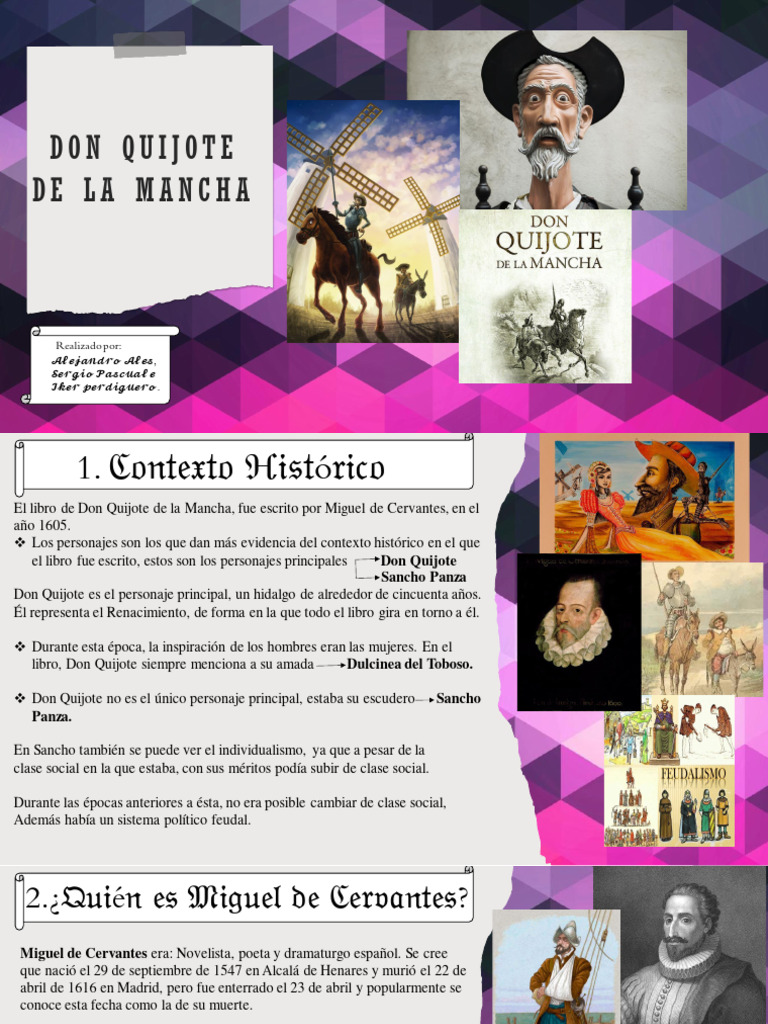 Don Quijote de La Mancha (PowerPoint) | PDF | Don Quijote | Miguel De ...