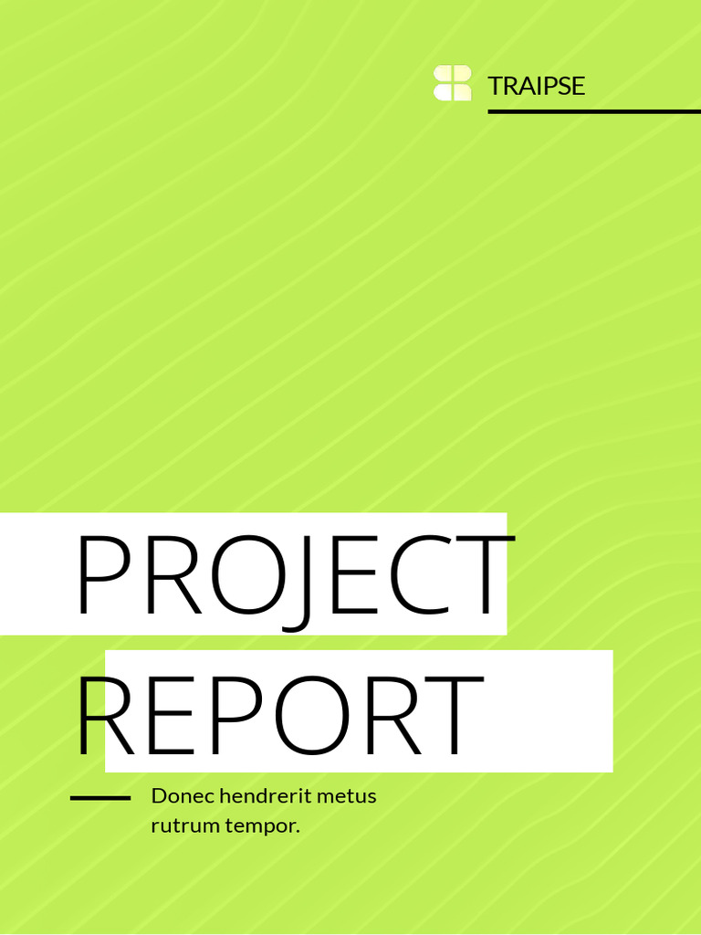Interactive Digital Project Report Template | PDF | Business