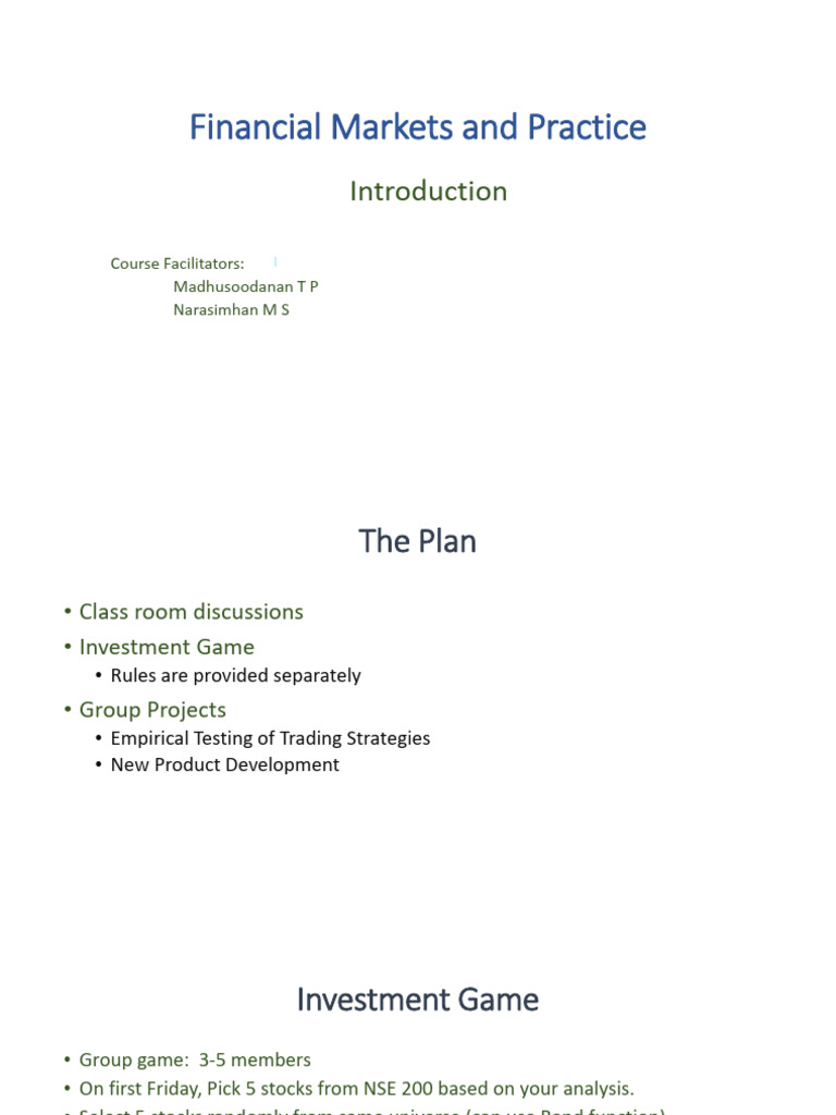FMP Mid Term | PDF | Financial Markets | Stocks