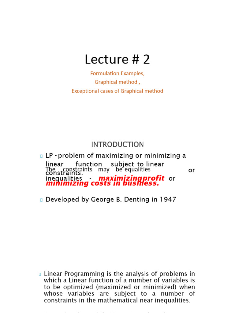 Linear Programming Techniques Explained | PDF | Mathematical Optimization | Linear Programming