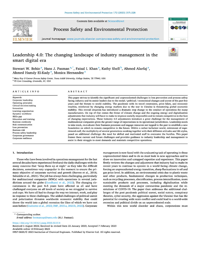 Leadership 4.0_ the Changing Landscape ...Ry Management in the Smart ...
