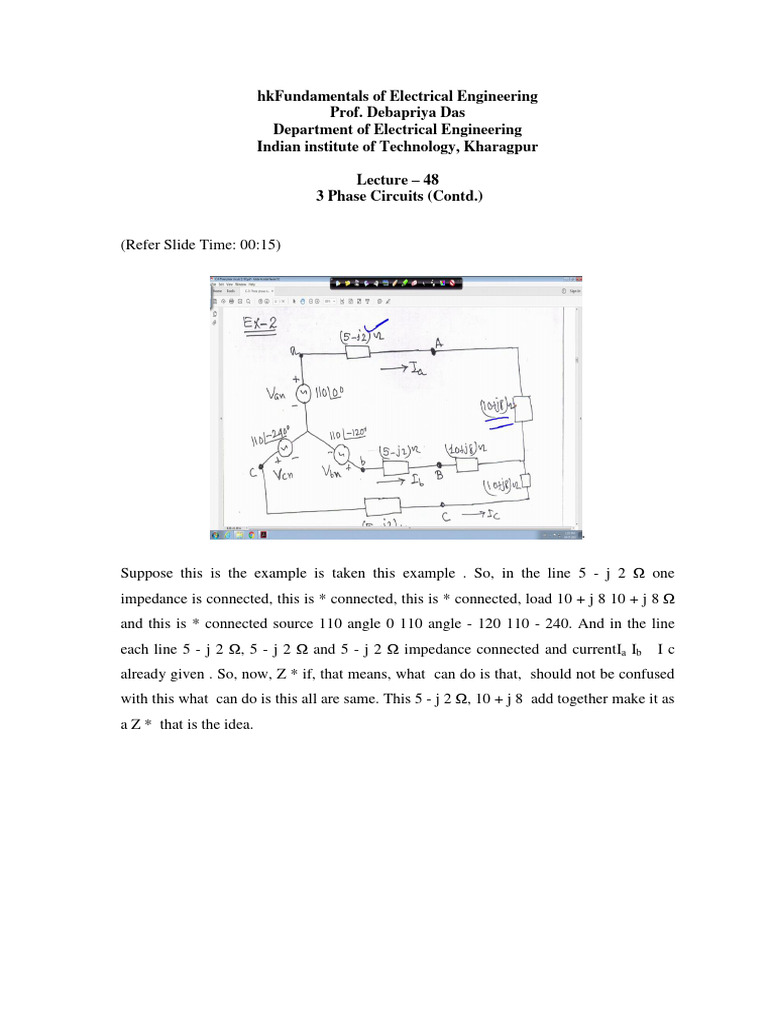 Lec 48 | PDF | Electrical Impedance | Electrical Network