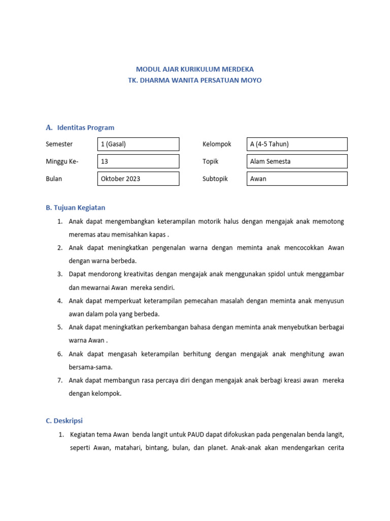 RPPH Kelompok Microteaching | PDF
