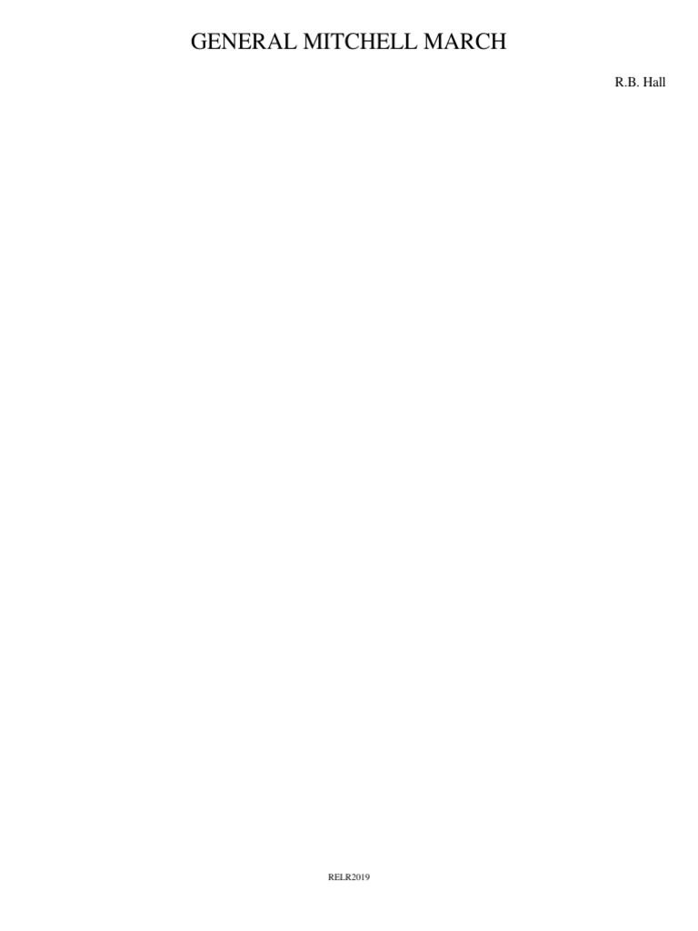 General Mitchell March Partitura y Partes PDF | PDF