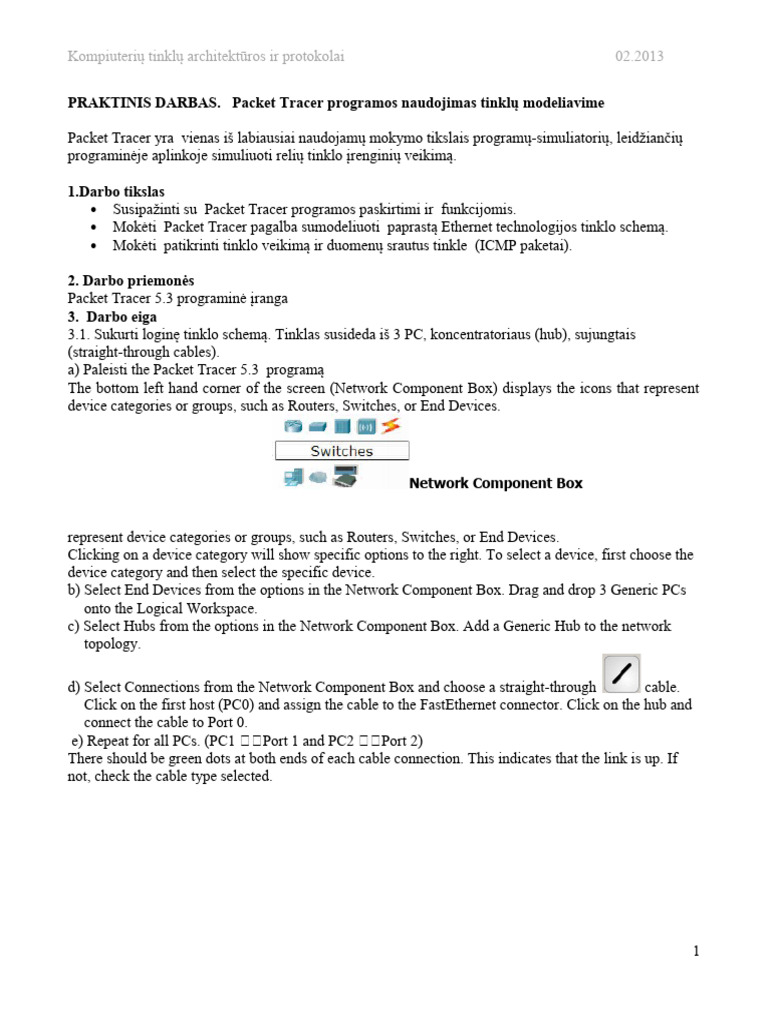 2 Lab Packet Tracer Introduction Lab Lt 1 1 Pdf Router Computing Command Line Interface