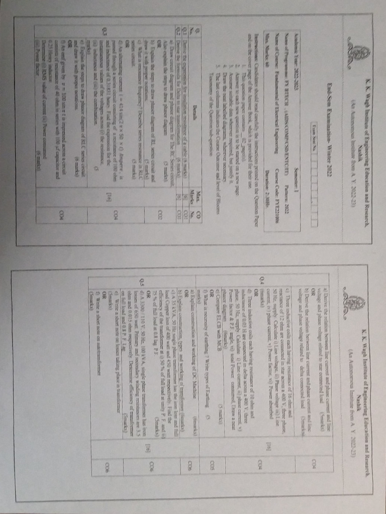End Sem Paper | PDF | Corrosion | Electrochemistry
