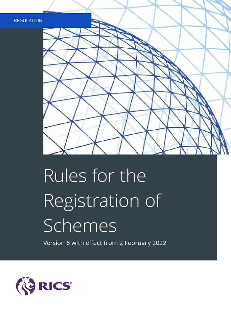 Rules For The Registration of Schemes Version 6 | Download Free PDF ...