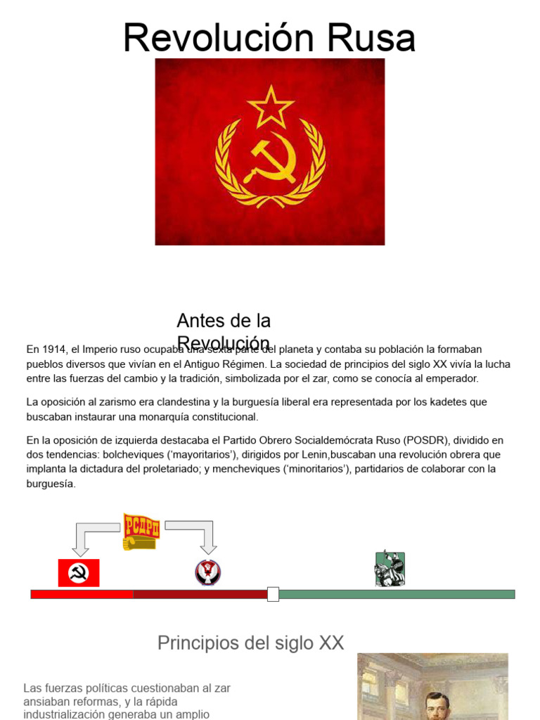 Revolución Rusa | PDF | revolución rusa | Vladimir Lenin