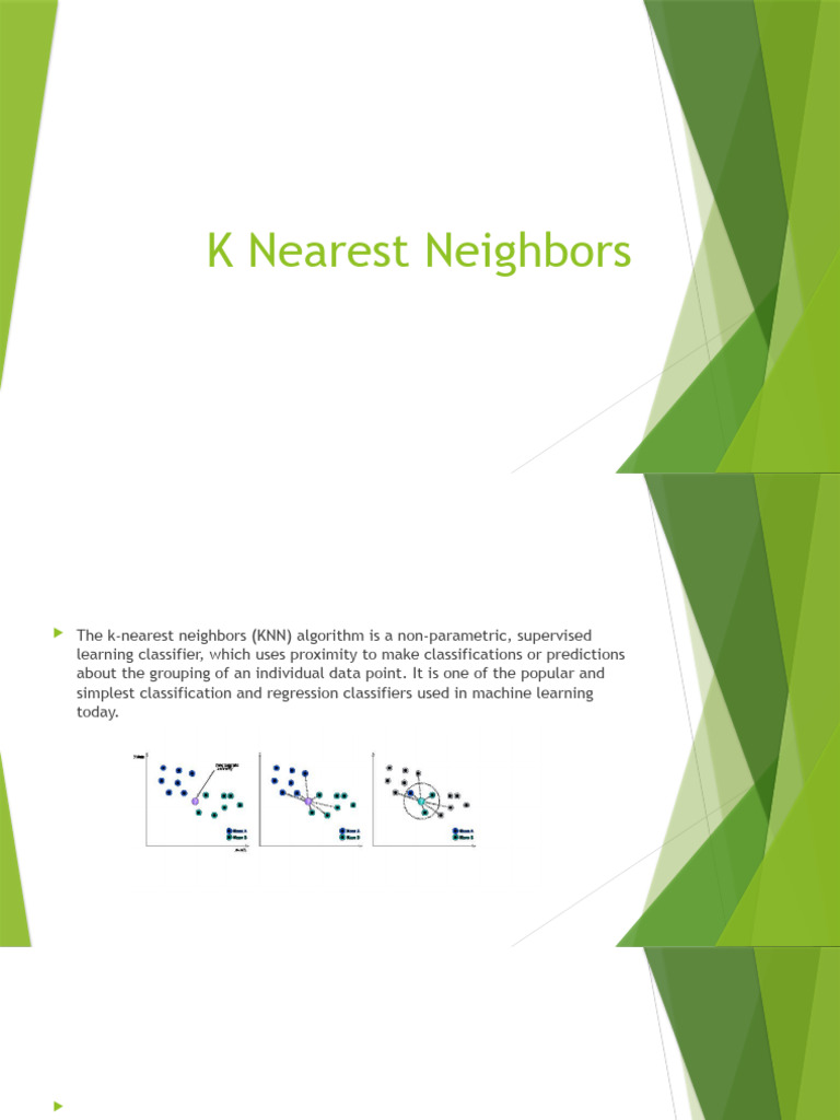 K Nearest Neighbors | PDF | Statistical Classification | Applied ... K Nearest Neighbors | PDF | Statistical Classification | Applied ...