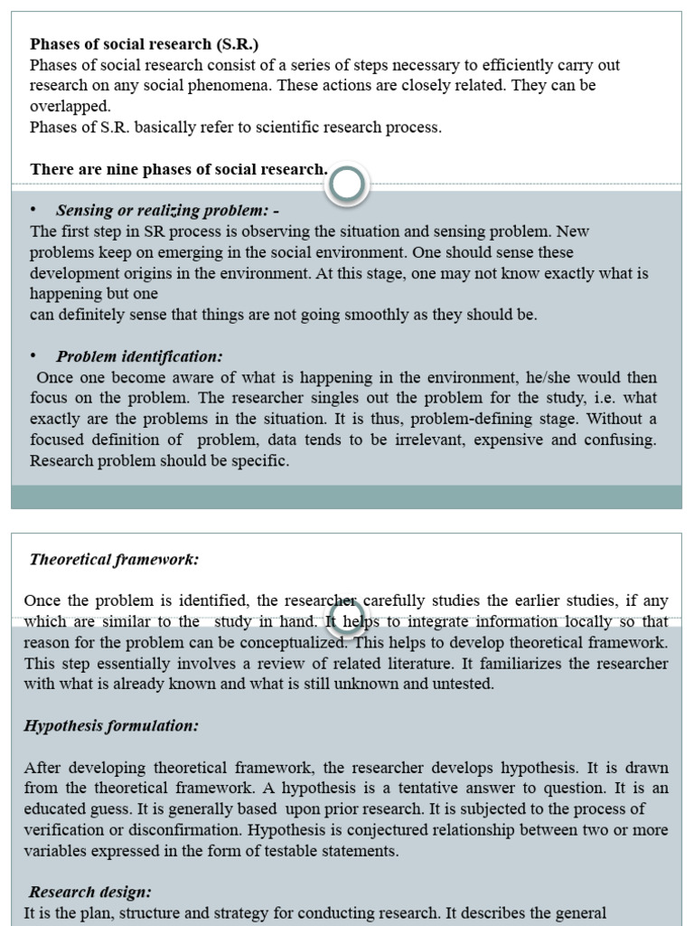 Phases of Social Research | PDF | Theory | Statistics