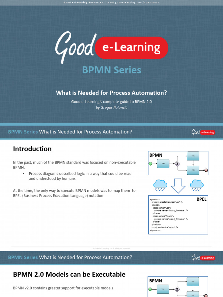 BPMN 2.0 Guide for Process Automation | PDF | Information Technology ...