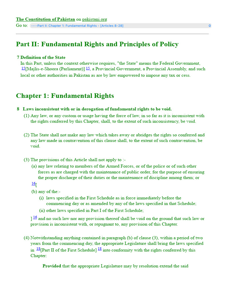 Chapter 1 - Fundamental Rights of Part II - Fundamental Rights and Principles o | Download Free ...