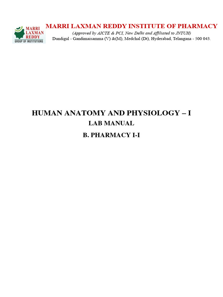 Human Anatomy Physiology i Lab Manual | PDF | Vertebral Column | Epithelium