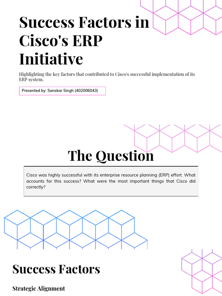 CISCO Case Study Success Factors | PDF | Enterprise Resource Planning | Governance