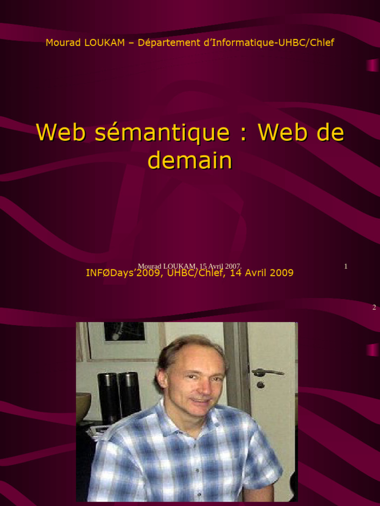 Introduction au Web Sémantique | PDF | Ontologie (informatique) | Cadre de description des ...