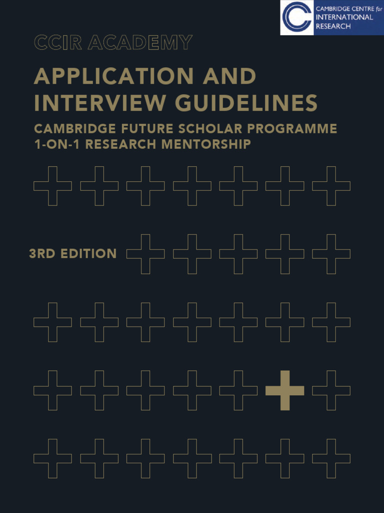 CCIR Academy - Application and Interview Guidelines - v3 | PDF | University And College ...